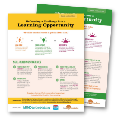 Mind in the Making: Behavior Tools for Educators & Families